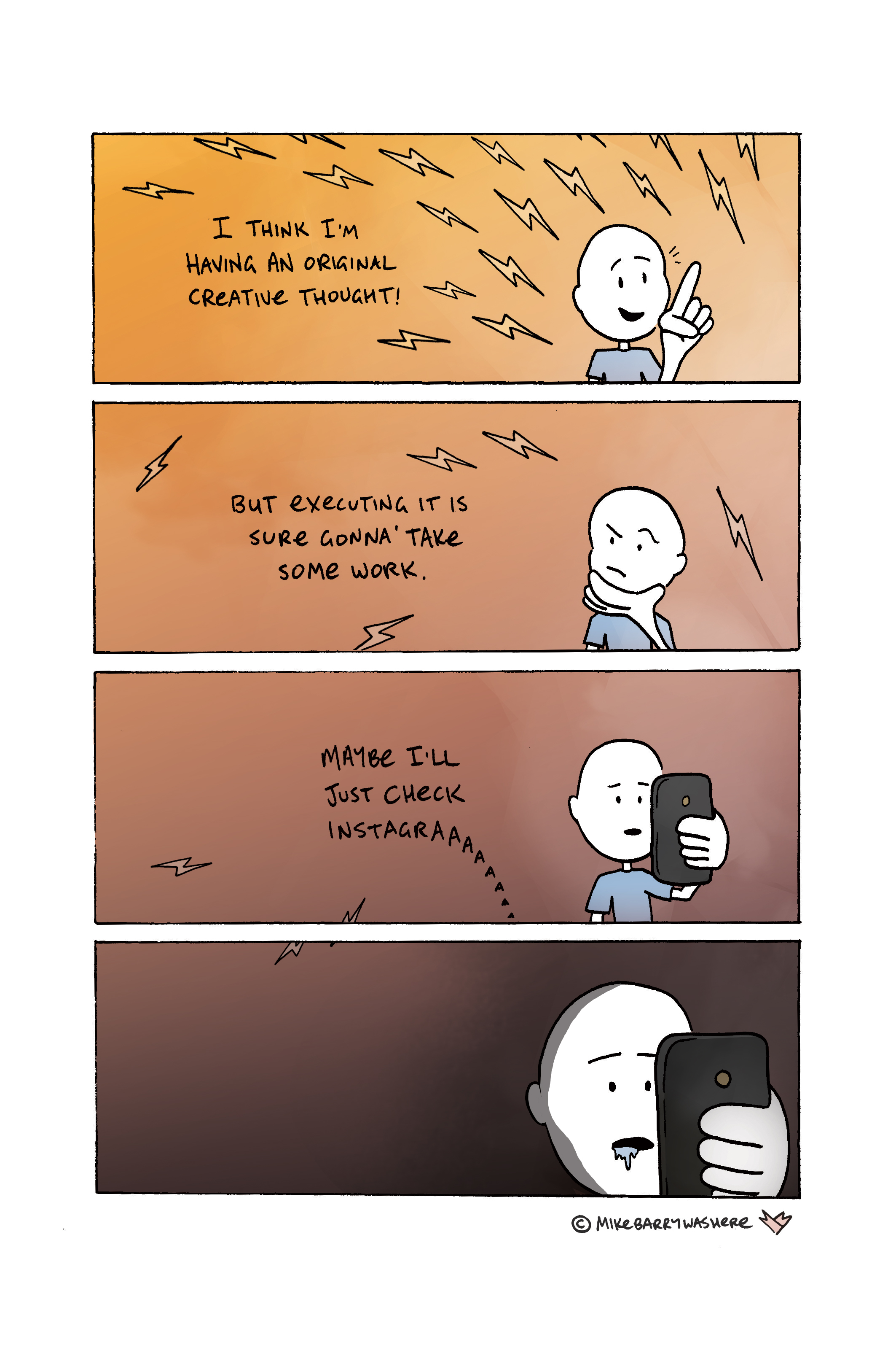 Mike’s Four Panel Comics – Mike Barry Was Here